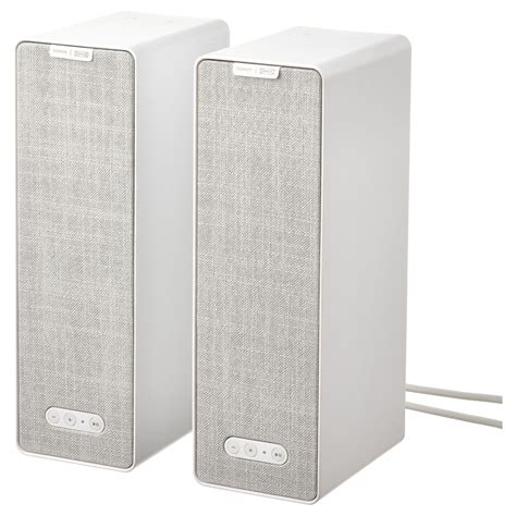Symfonisk Wi Fi Bookshelf Speakers White Set Of 2 Gen 2 Ikea