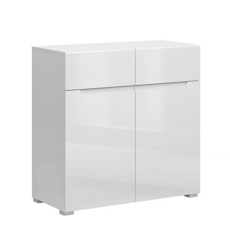 Komoda 2D2S bílá bílý extra vysoký lesk HG JOLK Kondela cz