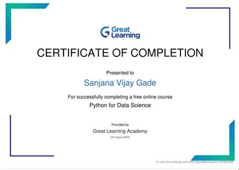 Sanjana Gade On Linkedin Greatlearningacademy Greatlearning
