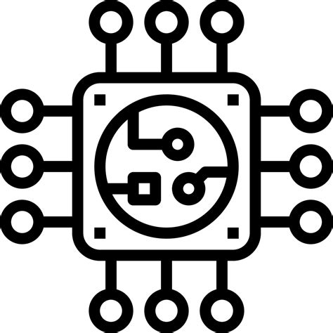 Digital Processor Chip Icon 11440821 Vector Art At Vecteezy