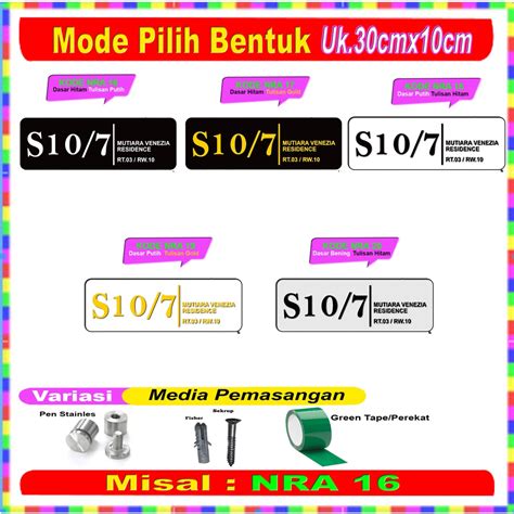 Jual PAPAN NOMOR RUMAH AKRILIK NO RUMAH AKRILIK ALAMAT RUMAH LASER CUT UK 30X10 Shopee