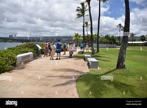 Oahu Hi Usa 652021 Pearl Harbor Historic Sites Uss Arizona