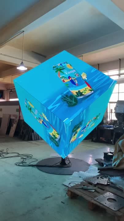 Edison Wu On Linkedin P2 976 Indoor Hd 6 Sided Led Cube With Stand