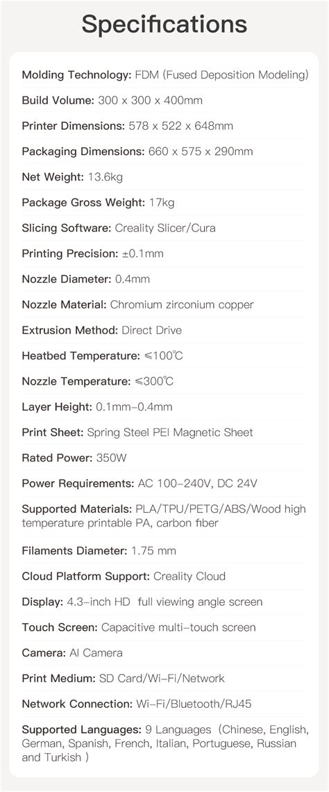 CREALITY CR10 SMART PRO 300 x 300 x 400mm - ex-display