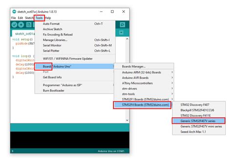 การใช้งานบอร์ด Stm32 Stm32f407vet6 กับ Arduino Ide รับทําโปรเจค Arduino