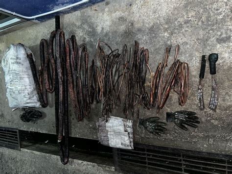 Dua Pencuri Kabel Telekomunikasi Diberkas Di Jalan Tanjung Kidurong