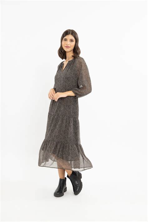 Leila Luca Willow Maxi Dress Chestnut Shopperboard