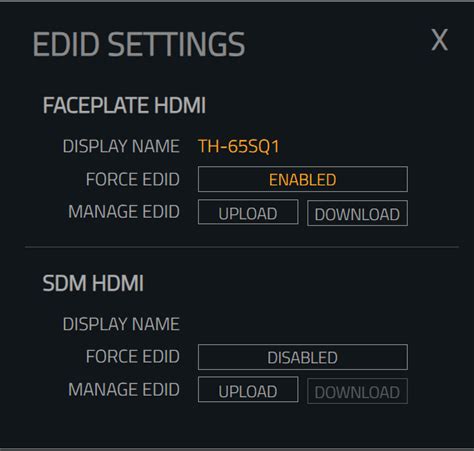 EDID Settings Hive Knowledge Base
