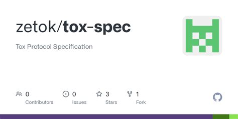 Github Zetoktox Spec Tox Protocol Specification