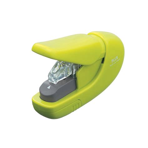 Plus Staple Free Hand Stapler Green