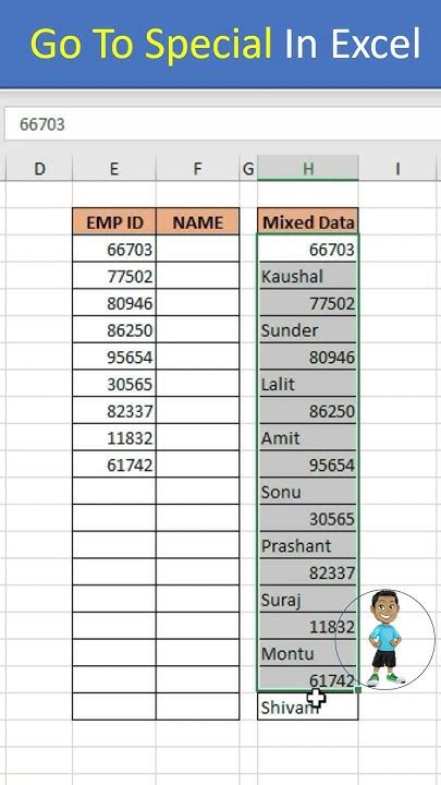 go to special in excel excel exceltips shorts exceltutorial