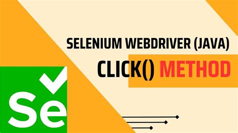 Selenium Click Method In Java Fullstacksdet Youtube