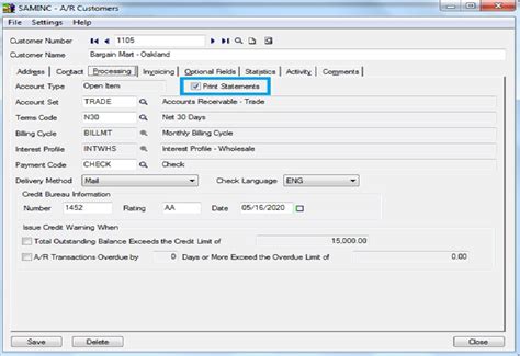 Print Customer Statements In Sage 300 Erp Sage 300 Erp Tips Tricks And Components