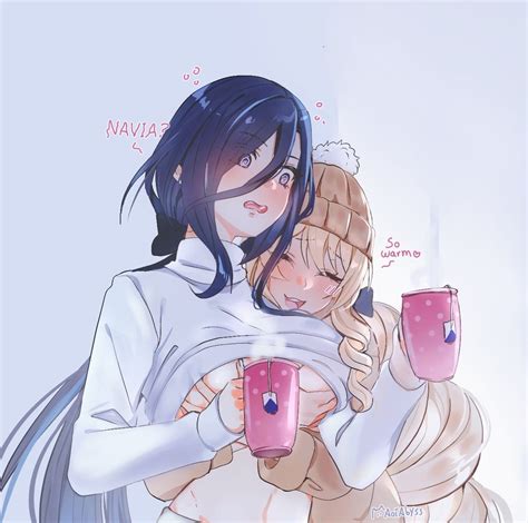 Clorinde And Navia Genshin Impact Drawn By Aoiabyss Danbooru