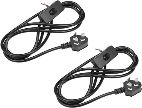 Uxcell Lamp Cord Inline Button Switch AC V A Lamp Light Rocker Switch With Feet Power