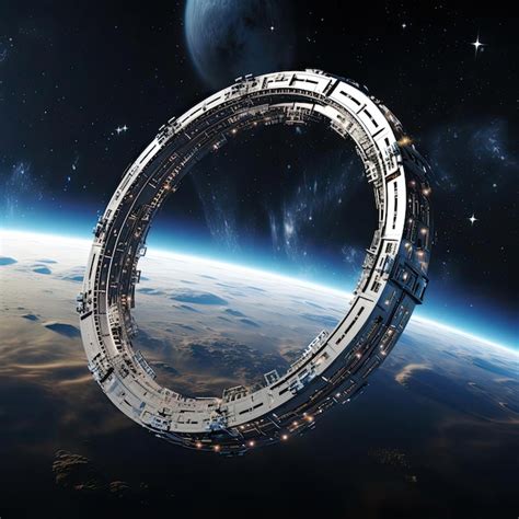 Ring Space Station Art