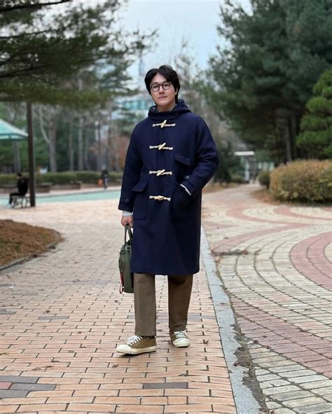 남자 겨울 코트 코디 추천 Tleyoung 틀영 레글런 후디 더플 코트