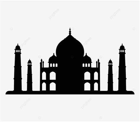 Taj Mahal Illustration Religious Pray Vector Illustration Religious