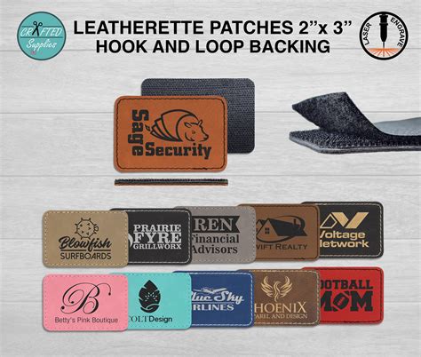 Leatherette Patch With Hook And Loop Craftedsupplies