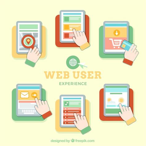 web user experience elements premium vector
