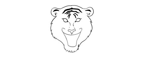 How To Draw A Tiger Face Tiger Universe