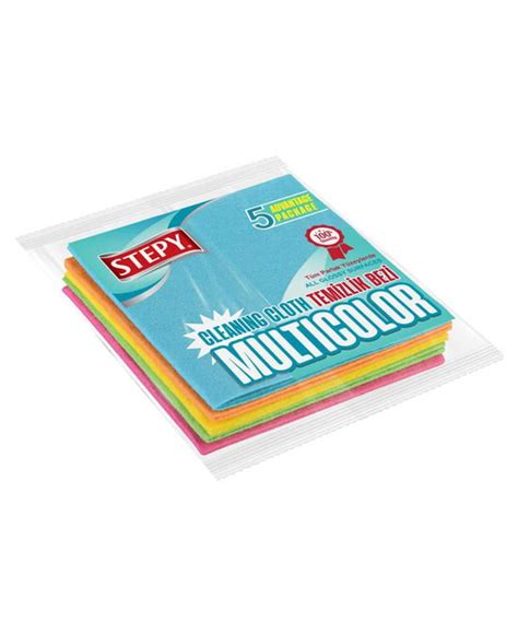 Stepy Rengarenk Temizlik Bezi 5li Paket