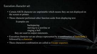 Character Set Of C PPT