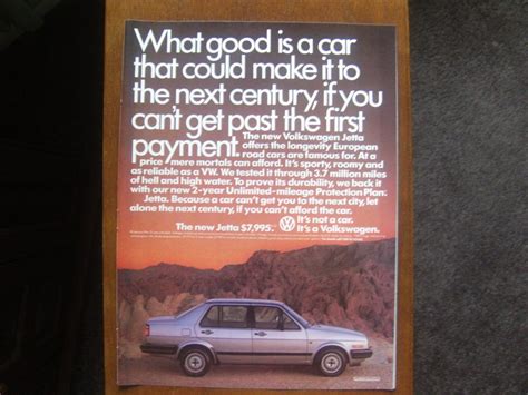 1985 Vw Volkswagen Jetta Original Car Advertisement Print Ad