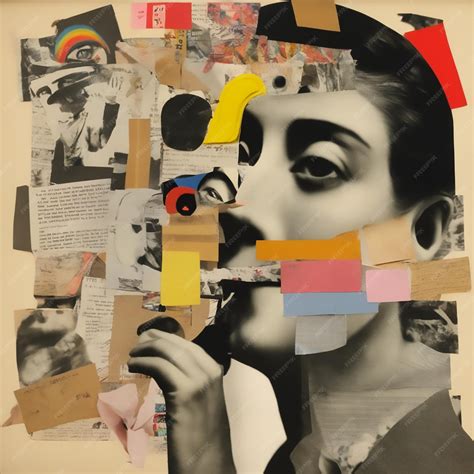 Premium Ai Image Dadaist Collage Of An Anti Dada Work Of Art By The