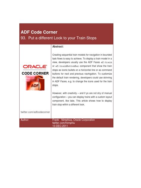adf code corner 93 put a different look to your train stops pdf