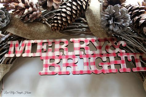 Diy Rustic Christmas Pine Cone Wreath Love My Simple Home