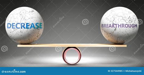Decrease And Breakthrough In Balance Stock Image Image Of Rates