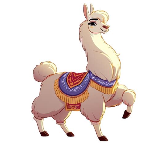 Cute Llama Vector Cartoon Illustration Premium Ai Generated Vector