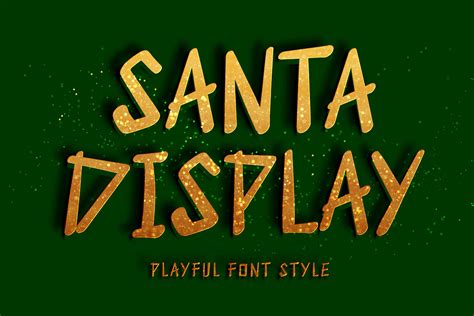 Santa Display Unique Font Free Design Resources