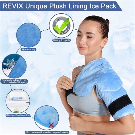 Revix Shoulder Ice Pack For Injuries Reusable Gel Wrap For Pain