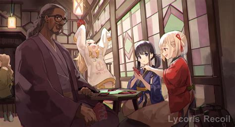 Nishikigi Chisato Inoue Takina Kurumi Nakahara Mizuki And Mika
