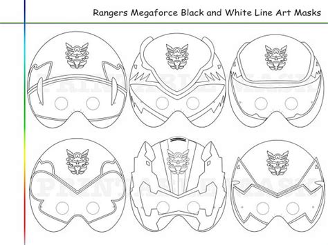 Blue Power Ranger Mask Printable