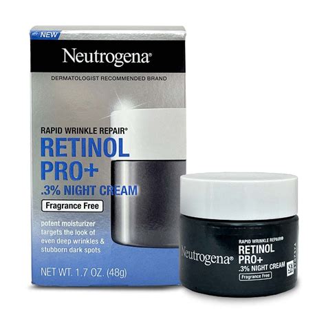 Neutrogena 露得清 Retinol Pro A醇加護撫紋晚霜 無香 視黃醇玻尿酸 48g Pchome 24h購物