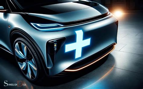 Electric Car With Cross Symbol Malfunction