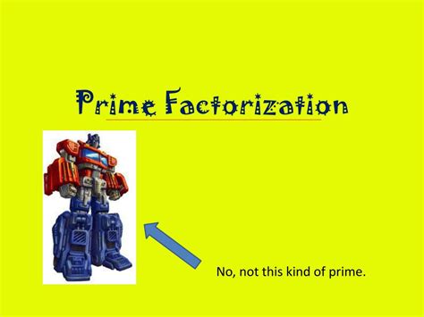 Ppt Prime Factorization Powerpoint Presentation Free Download Id 2596638