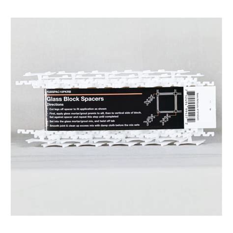 Reliabilt Non Directional Glass Block Spacer 3125 In X 025 In 10