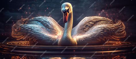 Premium Photo Libra The Bull Swan Sign Zodiac Generative Ai