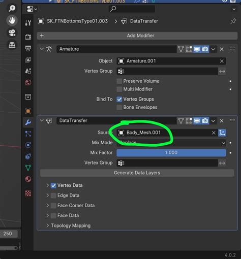 Modifiers When I Click Generate Data Layers The Pants Are Jumping