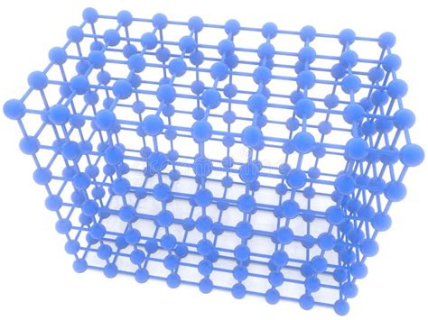Atom Grid Vector Icon Abstract Technology Connection Structure Science