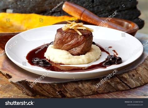 Filet Mignon Plating Photos Images And Pictures Shutterstock