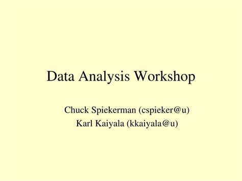 Ppt Data Analysis Workshop Powerpoint Presentation Free Download