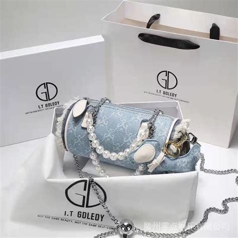 กระเป๋า กระเป๋าสะพายไหล่ ผ้าแคนวาส ทรงกระบอก ระดับไฮเอนด์ พร้อมสายสะพาย แบบพกพา สไตล์ฮ่องกง