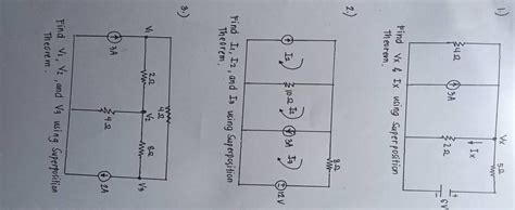 Solved Irlu V Ix Using Superposition Theorem Find Chegg