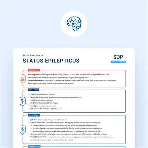 Status Epilepticus SOP Notaufnahme