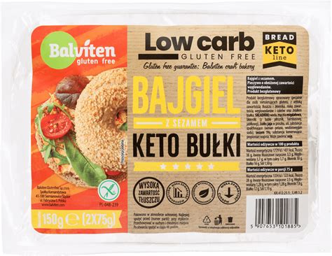 Balviten Bajgle Z Sezamem Keto 2x75g 150 G Kupuj W Zawsze Korzystnych